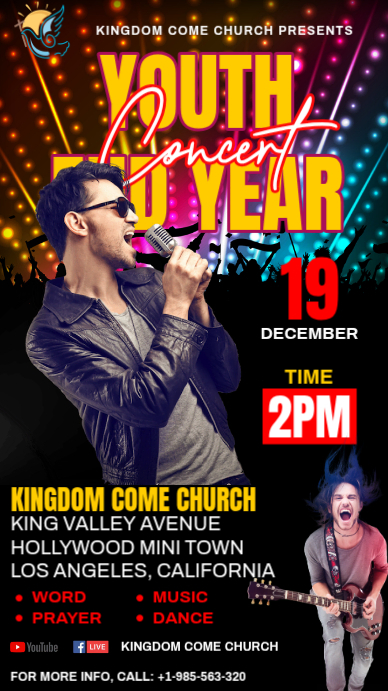 Youth Concert Ad Template | PosterMyWall