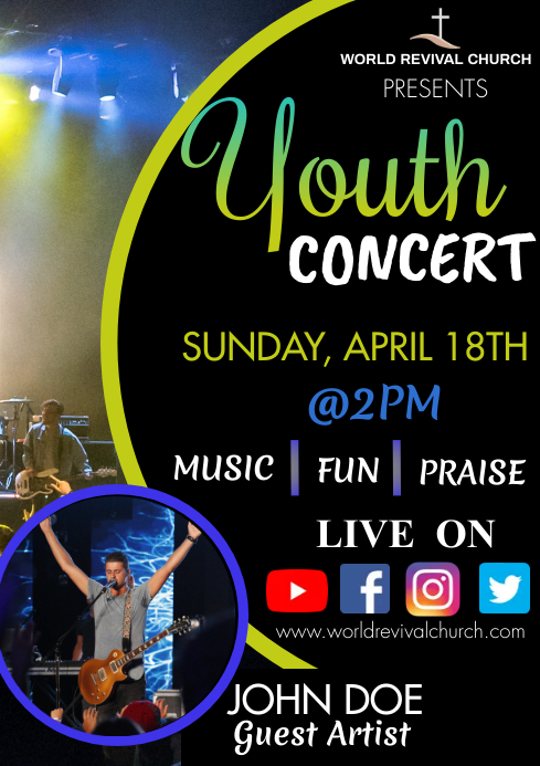 Youth concert Template | PosterMyWall