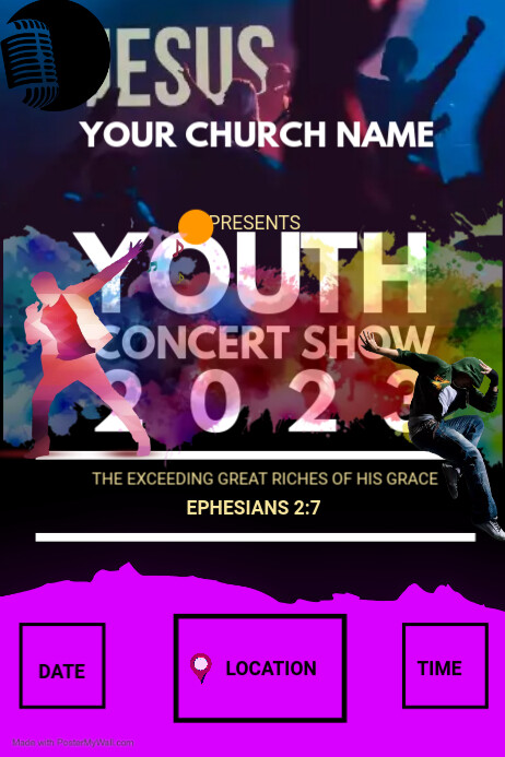 YOUTH CONCERT SHOW (1) Template | PosterMyWall