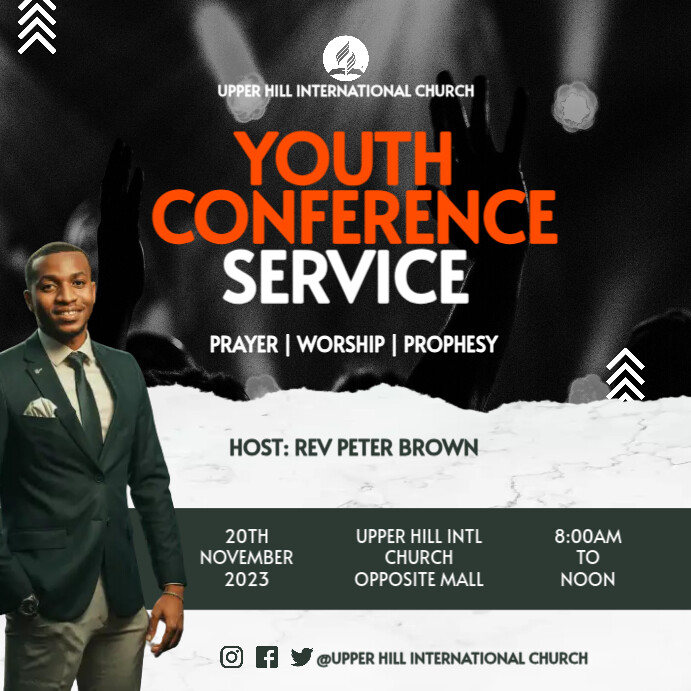 Plantilla de YOUTH CONFERENCE | PosterMyWall