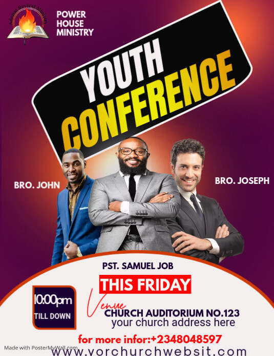 YOUTH CONFERENCE Template | PosterMyWall