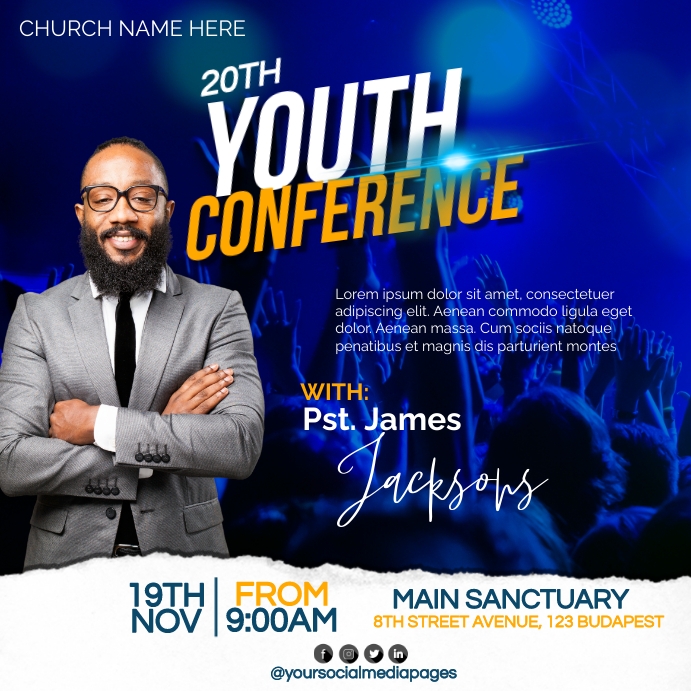 Copy of youth conference | PosterMyWall