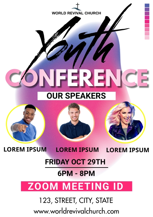 Youth Conference Template | PosterMyWall