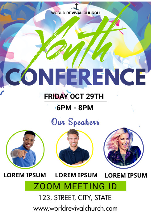 Youth Conference Template | PosterMyWall
