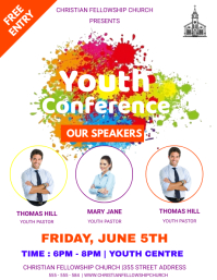 youth conference flyer Template | PosterMyWall