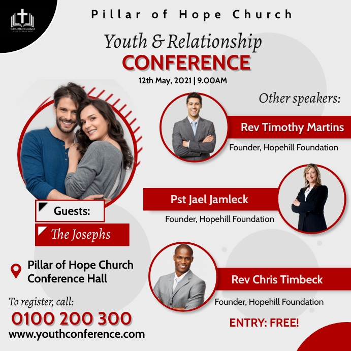 Youth conference Template | PosterMyWall