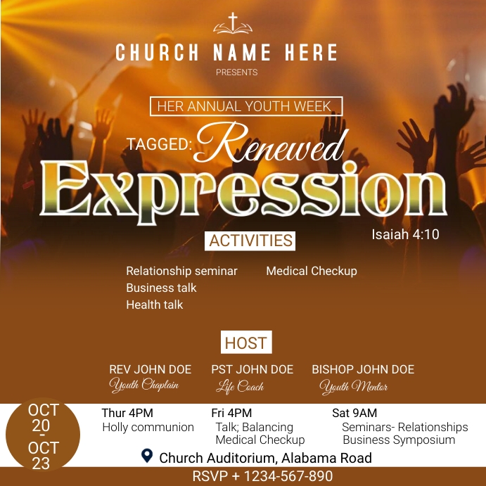 Youth Conference Template | PosterMyWall