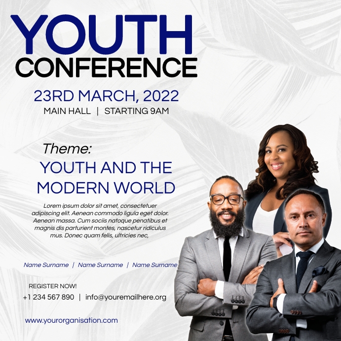 Copy of youth conference | PosterMyWall