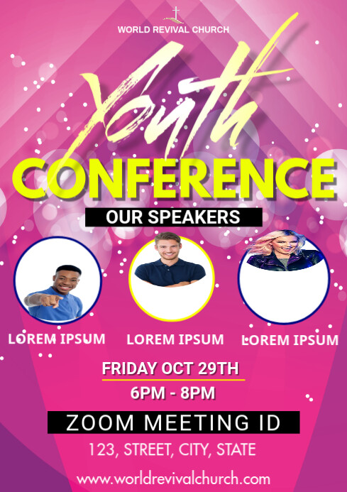 Youth Conference Template | PosterMyWall