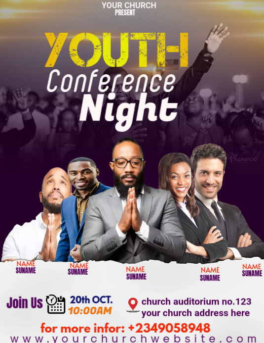 YOUTH CONFERENCE Template | PosterMyWall