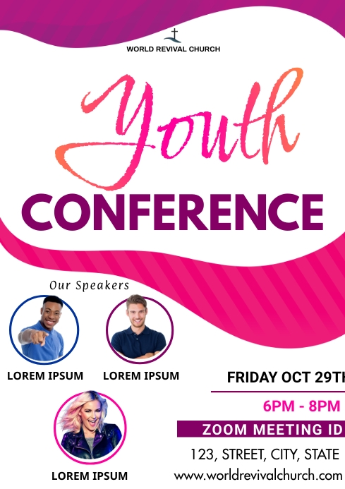 Youth Conference Template | PosterMyWall