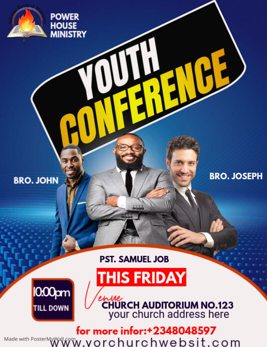 YOUTH CONFERENCE Template | PosterMyWall