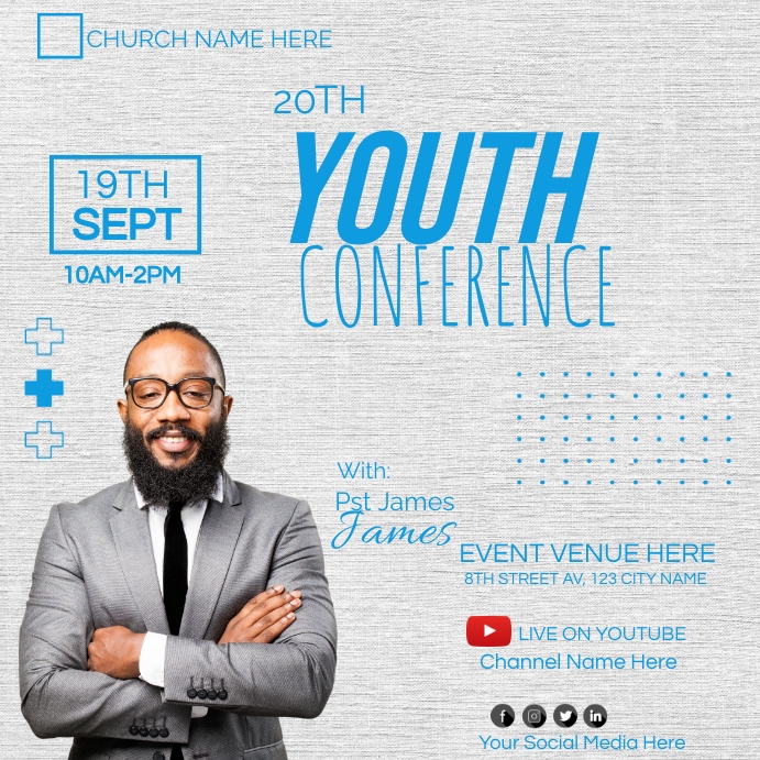 Copy of youth conference | PosterMyWall