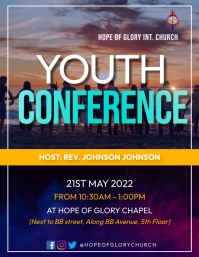 youth conference flyer Template | PosterMyWall