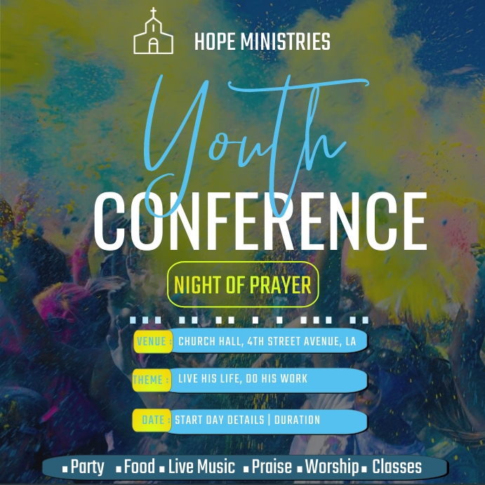 Plantilla de YOUTH CONFERENCE | PosterMyWall