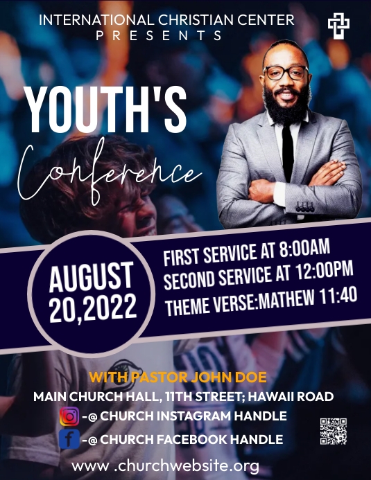 youth conference Template | PosterMyWall