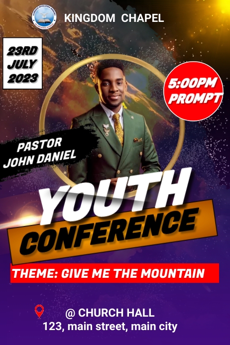 Youth conference Template | PosterMyWall