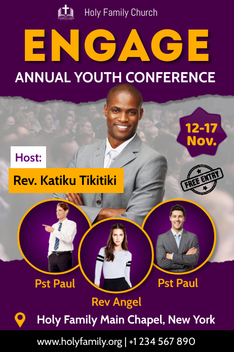 Youth conference Template | PosterMyWall