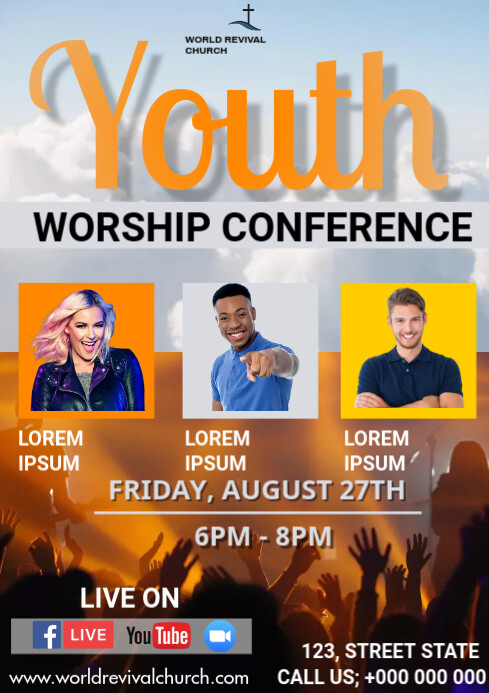 Youth conference Template | PosterMyWall