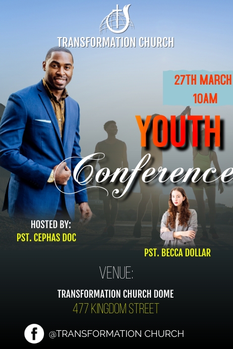 Youth conference Template | PosterMyWall
