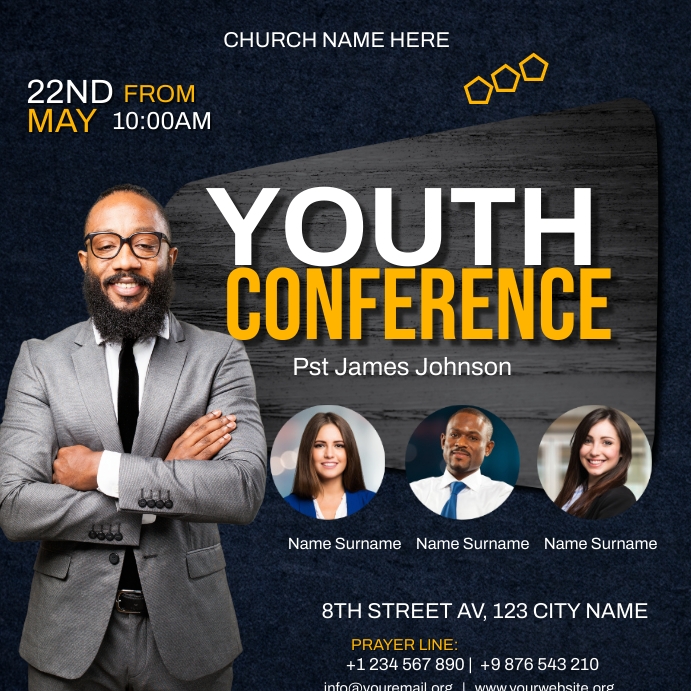 youth conference Template | PosterMyWall