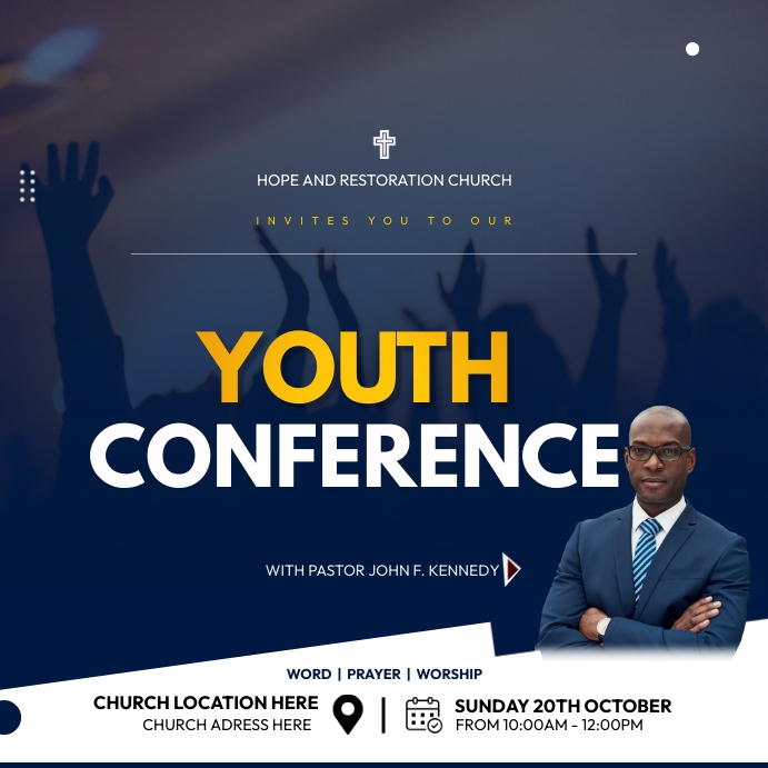 Youth conference Template | PosterMyWall