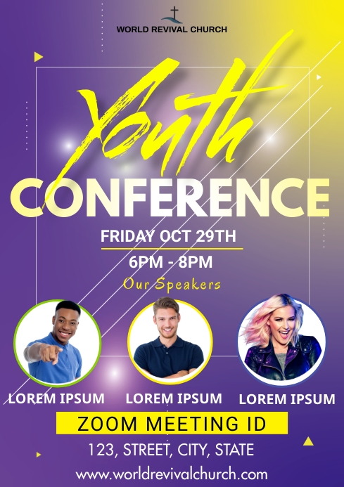 Youth Conference Template | PosterMyWall