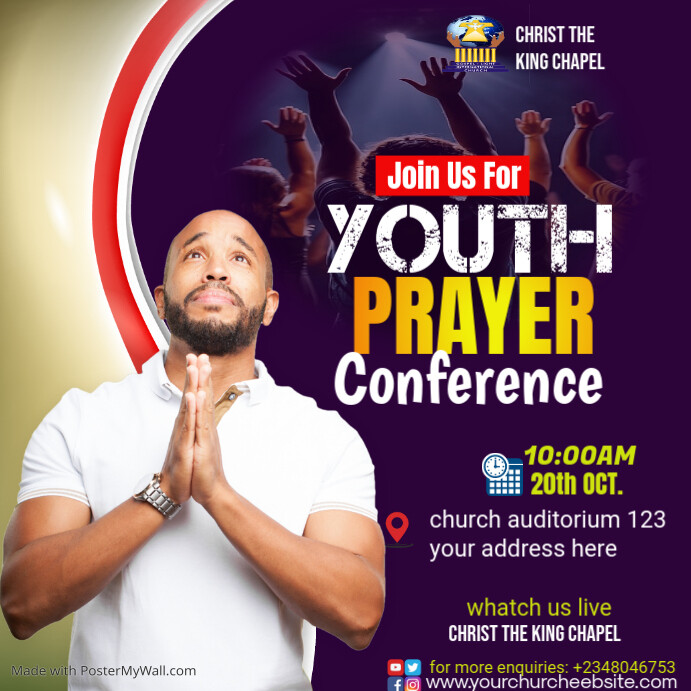 YOUTH CONFERENCE Template | PosterMyWall