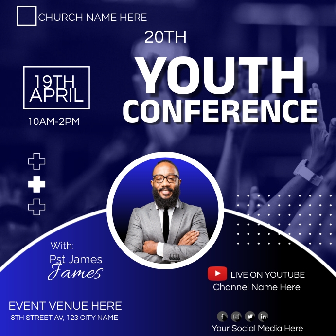 youth conference Template | PosterMyWall