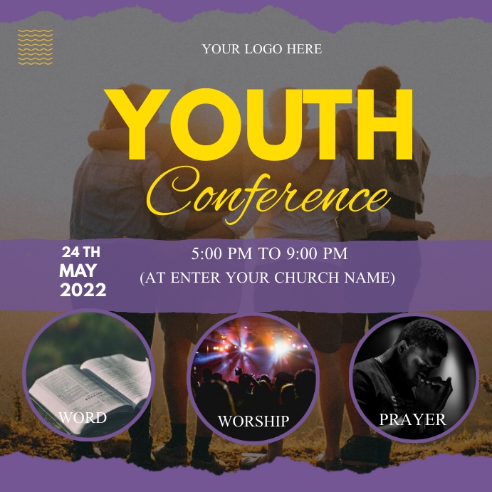 Youth conference Template | PosterMyWall