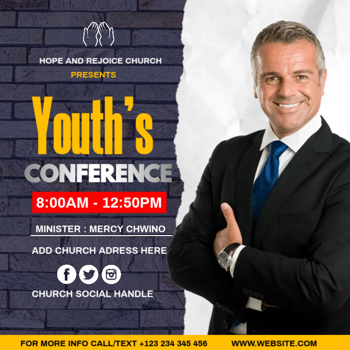 Plantilla de youth conference | PosterMyWall