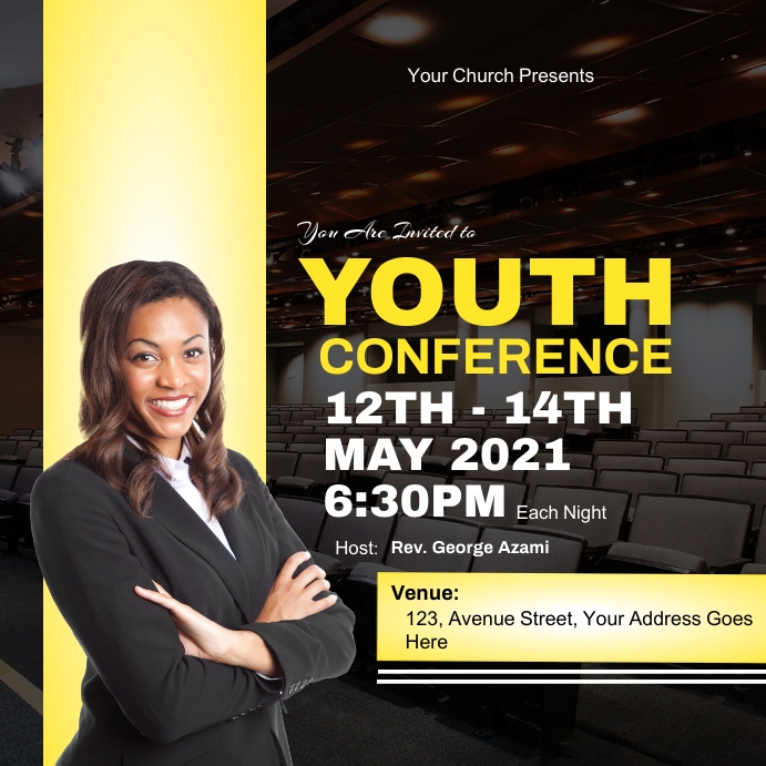 Youth conference Template | PosterMyWall