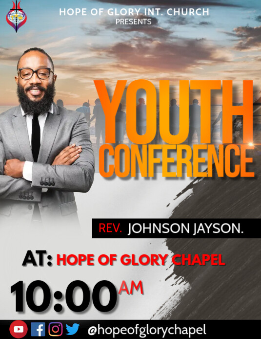 Youth conference Template | PosterMyWall