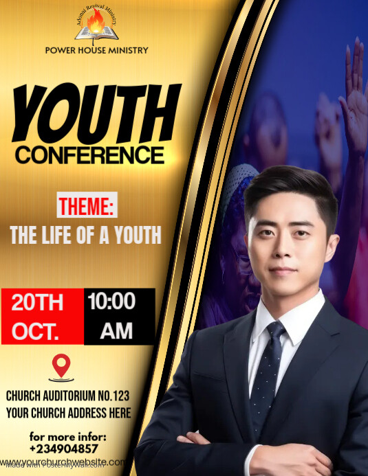 YOUTH CONFERENCE Template | PosterMyWall