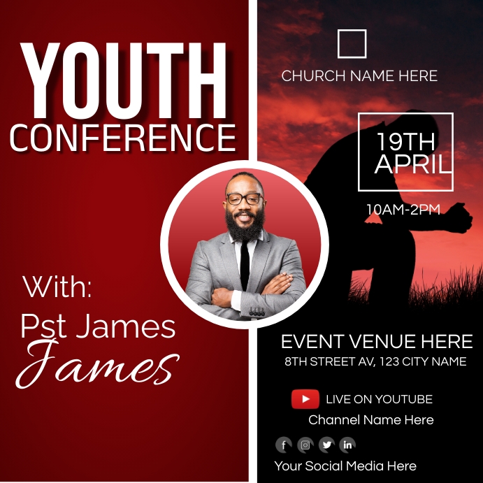 youth conference Template | PosterMyWall
