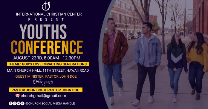 youth conference Template | PosterMyWall