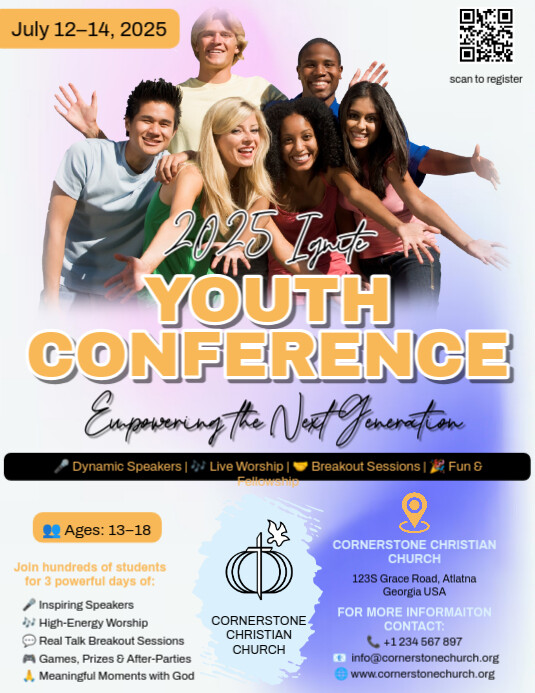 Copy of Youth Conference Event Ad | PosterMyWall
