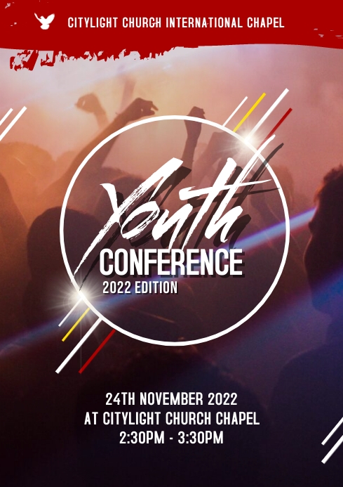 youth conference flyer design Template | PosterMyWall