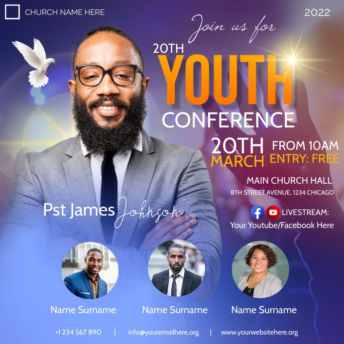 Copy of youth conference flyer | PosterMyWall
