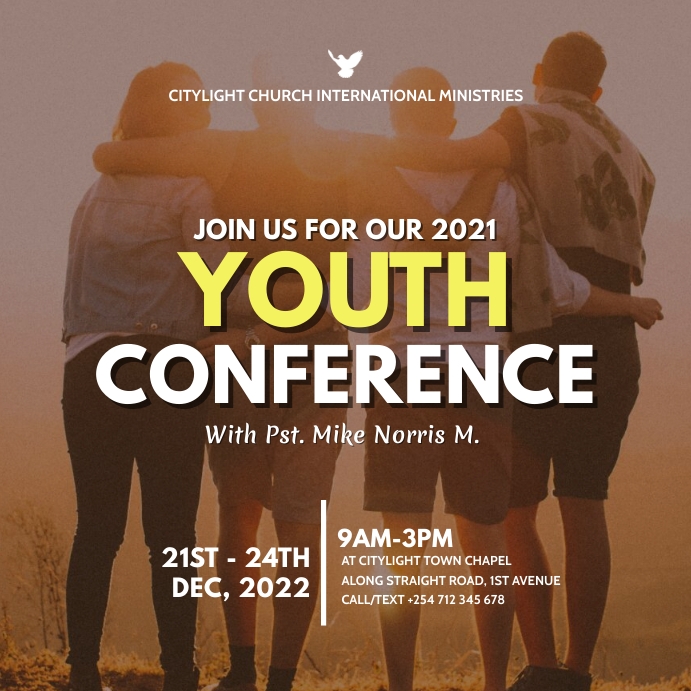 youth conference flyer design Template | PosterMyWall