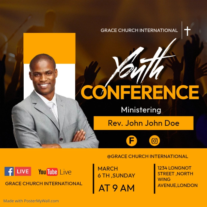 YOUTH CONFERENCE FLYER Template | PosterMyWall