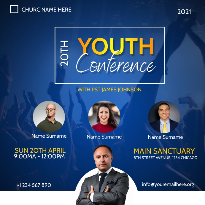 youth conference flyer Template | PosterMyWall