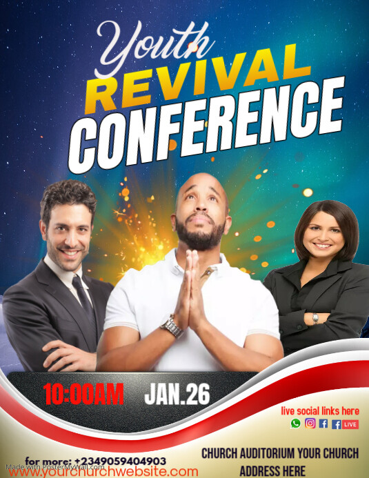 Copy of YOUTH CONFERENCE FLYER | PosterMyWall