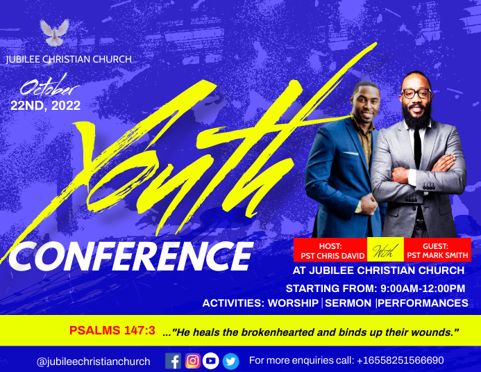 youth conference flyer Template | PosterMyWall