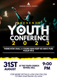 youth conference flyer template | PosterMyWall