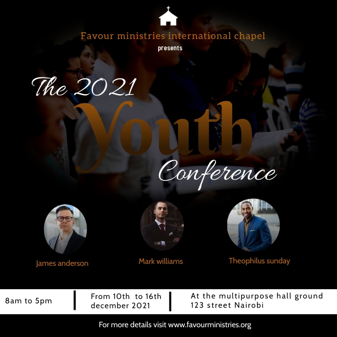 youth conference flyer template | PosterMyWall