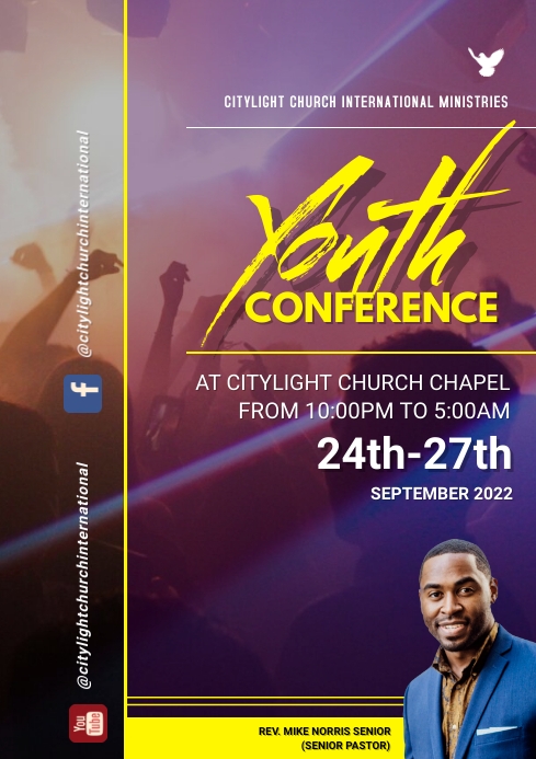 youth conference flyer template | PosterMyWall