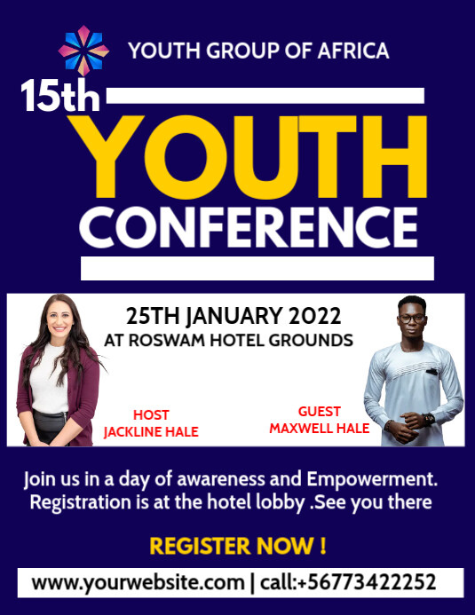 youth conference flyer template | PosterMyWall