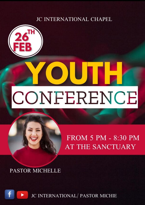 Youth conference flyer template | PosterMyWall