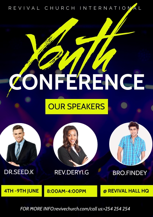 youth conference flyer template | PosterMyWall